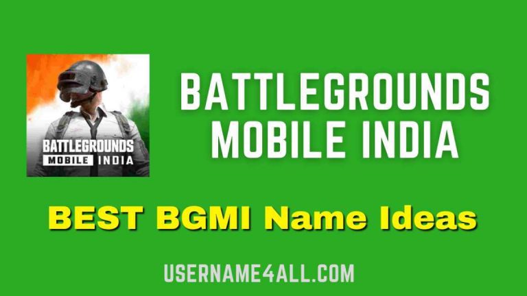 1300+ Unique and Stylish BGMI Names Ideas (Girls & Boys) 2023
