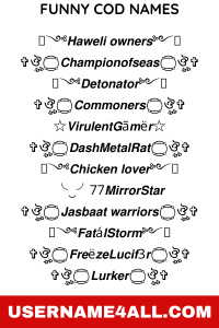 Cool & Funny Call of Duty Names For Pro Players, Boys and Girls