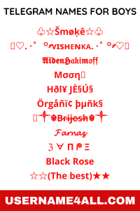 64+ Best Telegram Names For Boys & Girls (𝓒𝓸𝓹𝔂 𝓪𝓷𝓭 𝓟𝓪𝓼𝓽𝓮)