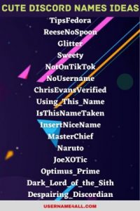 350+ Cool, Cute and Creative Discord Names Ideas