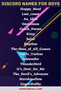 350+ Cool, Cute and Creative Discord Names Ideas
