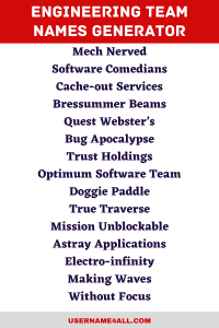 450+ Engineering Group Names List [Cool & Funny] - Username4All