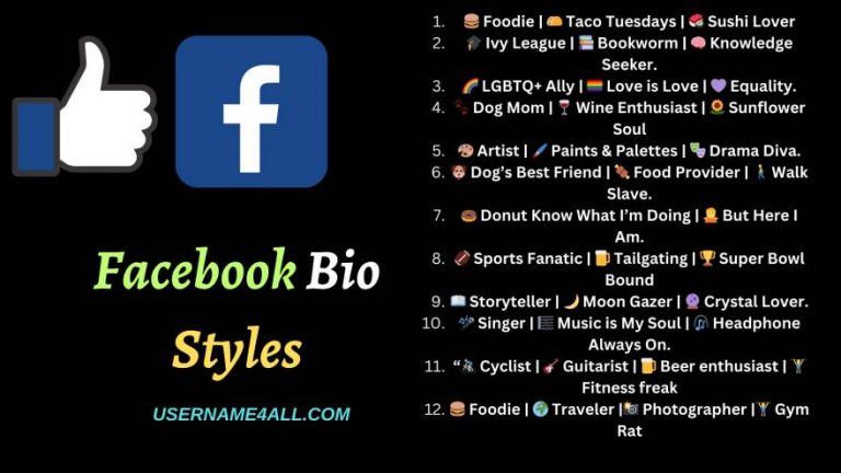 BEST 250+ Facebook Bio Styles 2024 | Stylish Bio For Fb