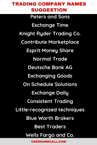 500+ Trading Company Names Ideas and Generator