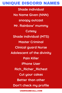 【800+】 Discord Username List - Best Discord Names Ideas For Girls and Boys
